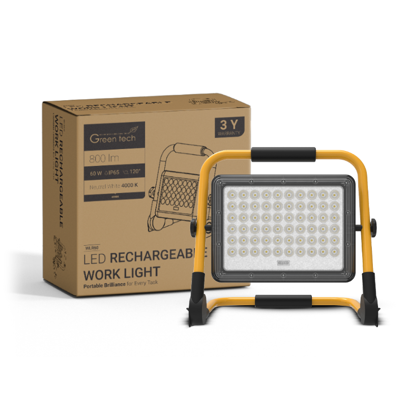 GREEN TECH Prijenosni LED reflektor Green Tech, 60W, 4000K, IP65 ...